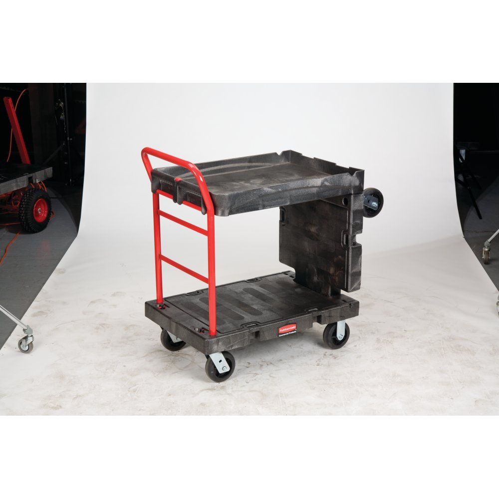 Rubbermaid Convertible Platform Truck, 15cm/6inc TPR tekerleri ile 60cm ...